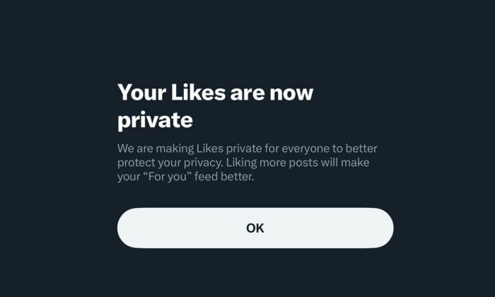 'Likes' No Longer Public on X to Protect Users' Privacy